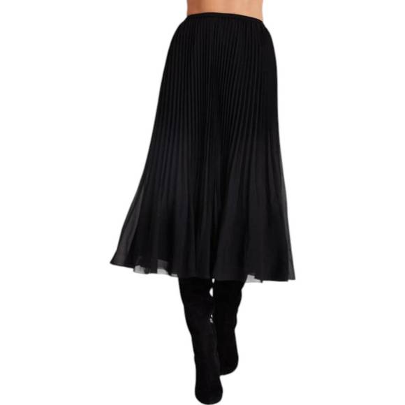 Bella Dahl | Skirts | New Bella Dahl Sunburst Pleated Chiffon Skirt In ...